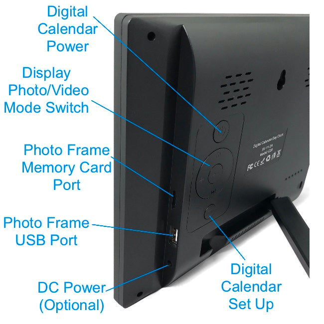 2K Digital Clock Security Camera and Calendar | Motion Activated