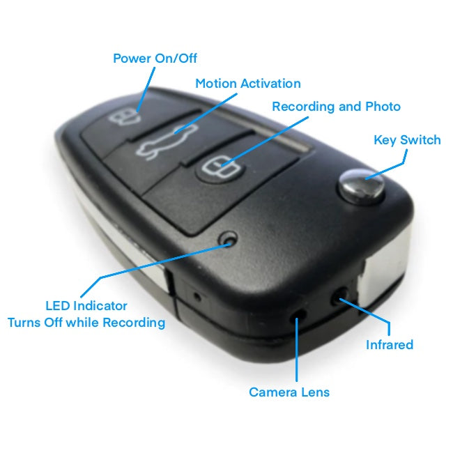Key Fob Security Camera | 1080P High-Definition Video | SpyCentre.com