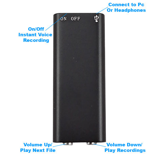 World's Smallest Micro Voice Recorder | 90 Hours of Storage